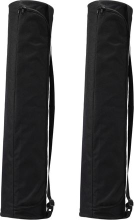 Hemobllo 2 St&uuml;ck Yogamatten Tasche aus Oxford Stoff mit Verstellbarem Schultergurt Faltbare Pilates Trainingsmatten Tragetasche f&uuml;r Fitness und Yoga Schwarz