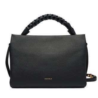 Coccinelle Handtasche Coccinelle M250 Boheme Grana Double E1 M50 19 02 01 Schwarz