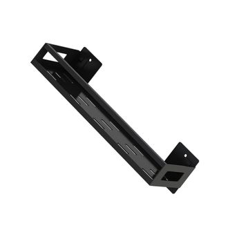 DOITOOL Wandmontiertes Schwarzes Rostfreies Küchenregal ohne Bohren Stabiles Edelstahl Gewürz Aufbewahrungsregal für Küche Bad und Wohnräume Platzsparend und 