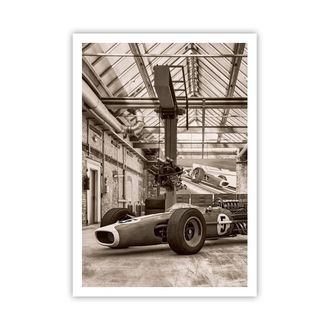 Arttor Poster ohne Rahmen Deko 70x100cm Formel 1 Rennen Retro Wandposter Art Prints Wanddeko Bild Wand Kunstdruck Wandbilder Dekoration Wohnzimmer Schlafzimm