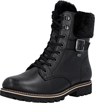 Remonte Damen D8481 Schn&uuml;rstiefel, Schwarz, 41 EU