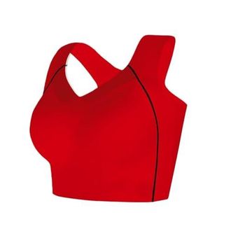 Generic Miladove Soutien-gorge sans armatures pour femme - Soutien-gorge correcteur de levage et de mise en forme - Couverture complète du dos, Rouge, 3XL