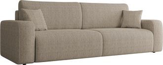 Mirjan24 Schlafsofa mit 2 Bettkästen Pixalo Cord, Couch mit Schlaffunktion 3 Sitzer Sofa, Bettsofa Polstersofa Couchgarnitur (Poso 02)