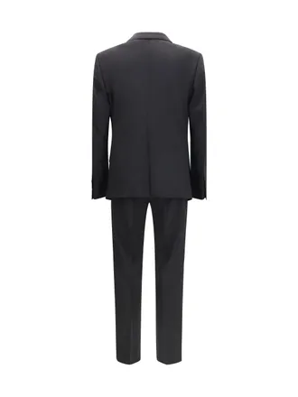 Dolce & Gabbana Mens Martini Light Single-Breasted Wool Gabardine Suit Nero Suits