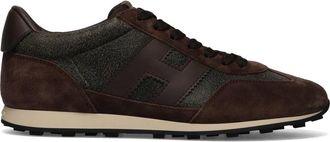 Hogan Homme, Chaussures, Brun, Taille: 42 1/2 EU Baskets H699 Panneaux