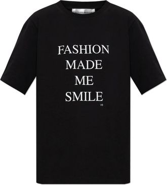 Victoria Beckham Femme, Tops, Noir, Taille: 42 FR Fashion Made Me Smile T-shirt
