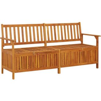 vidaXL Vidaxl - Banc de rangement 170 cm Bois dacacia solide
