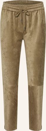 Juvia Hose Im Jogging-Stil In Lederoptik gruen