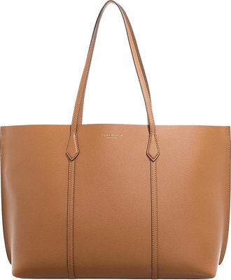 Tory Burch Tory Burch Shopper & Totes - Structured Brown Leather Tote With Refined Details - Gr. unisize - in Braun - f&uuml;r Damen