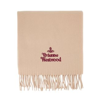 Vivienne Westwood Bestickter Orb Schal - - Accessories - Damen - Beige - ONE SIZE