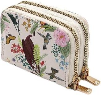 Generic Portefeuille pour cartes de crédit avec blocage RFID pour femme - 11 emplacements pour cartes de crédit avec fermeture éclair, étui fin pour cartes de