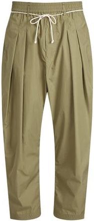 Mordecai Pantalon uni en coton m&eacute;lang&eacute;