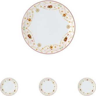 Hutschenreuther Weihnachtskollektion Christmas Love Fr&uuml;hst&uuml;cksteller 22 cm (Packung mit 4)