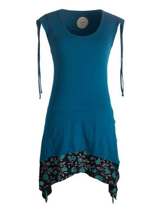 vishes Zipfelkleid &Auml;rmelloses Lagen-look Elfen Zipfelkleid Hippie, Boho, Ethno Goa Style