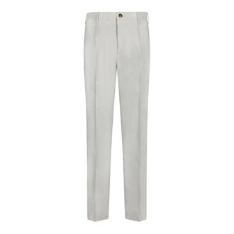 Incotex Gekr&uuml;mmte Passform Baumwoll-Popeline-Hose - - Trousers - Herren - Blau - XL