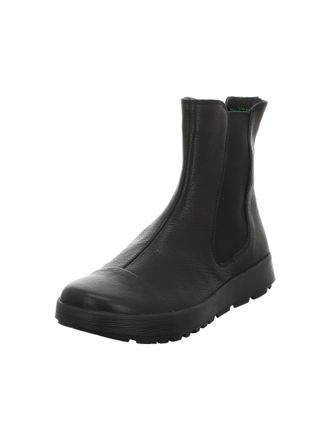 Think Think COMODA Damen chromfrei gegerbte nachhaltige Chelsea Boot Stiefelette, SCHWARZ 0020, 38.5 EU