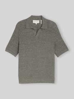 Tom Tailor Regular Fit Poloshirt aus Baumwoll-Leinen-Mix
