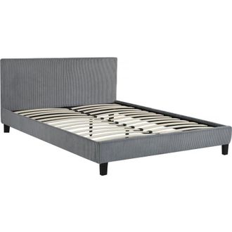 Habitat et Jardin Habitat Et Jardin - Doppelbett aus Cord Ambre - 140 x 190 cm - Grau