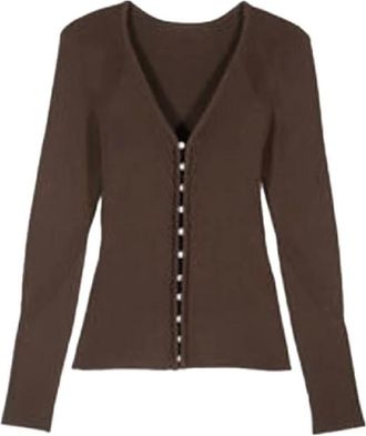 BA&SH Femme, Pulls, Brun, Taille: 36 FR Wilam Cardigan