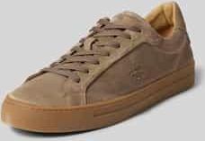 La Martina Sneaker Low aus Rindsvelours mit Gummisohle