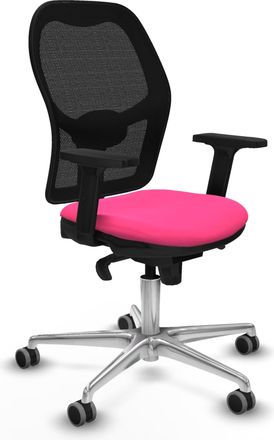 Piqueras y Crespo Rosa Jorquera Schreibtischstuhl mit 2D-Armlehnen, h&ouml;henverstellbare Lendenwirbelst&uuml;tze, ausgestattet mit 5 Positionen und injiziertem Schaumstoff, Sch