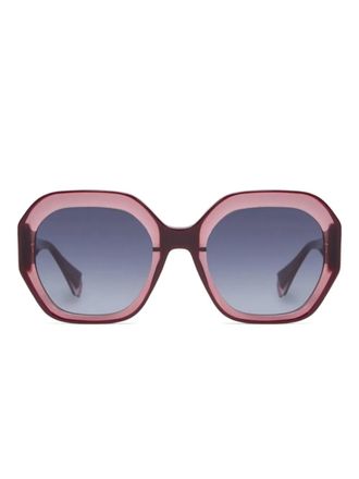 Gigi Studios Sonnenbrille mit geometrischem Gestell - Rosa