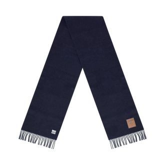 Ganni Femme, Accessoires, Bleu, Taille: ONE Size Wool Knit Scarf