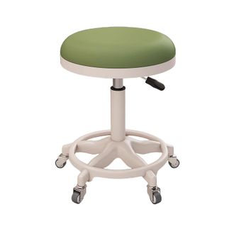 Generic Hocker B&uuml;ro Ergonomisch mit Rollen H&ouml;henverstellbar 43-57cm K&uuml;chenhocker 360&deg; Drehhocker Werkstatt Hocker 7 Farben f&uuml;r Zuhause Lager und Gesch&auml;ft(Gree