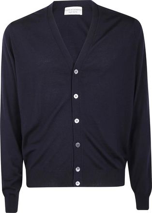 FILIPPO DE LAURENTIIS Homme, Pulls, Bleu, Taille: M Cardigan Boutonn&eacute;
