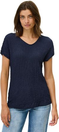 Cecil Damen B323519 Strukturshirt, Urban Navy Blue, XXL