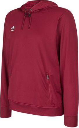 Umbro Herren Club Essential Polyester Hoodie (Neues Weinrot)
