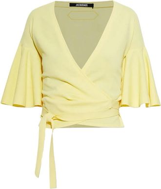 Jacquemus Femme, Blouses et Chemises, Jaune, Taille: 36 FR La Maille Paysan