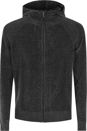 Roberto Ricci Design Velvet Zip Knit Hoodie - - Sweatshirts & Hoodies - Herren - Gr&uuml;n - S