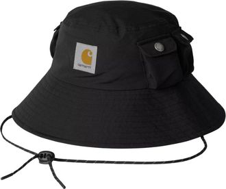 Carhartt Work in Progress Femme, Accessoires, Noir, Taille: S/M Chapeau Seau Noir en Polyester Non Structur&eacute;