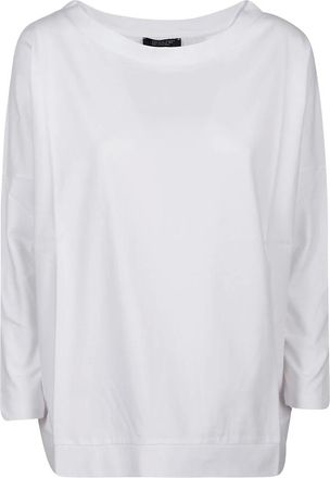 Aragona Femme, Tops, Blanc, Taille: 36 FR T-shirt Maxi Col Rond