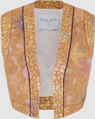 Forte_Forte Gilet Les Folies Bronze