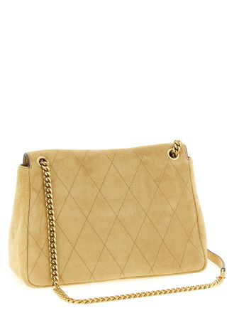 Tory Burch Womens Beige Calfskin Shoulder Bag