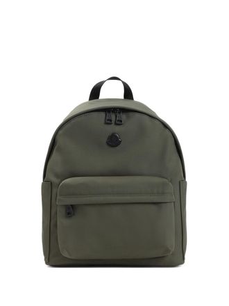 Moncler sac &agrave; dos m&eacute;dium &agrave; poche zipp&eacute;e - Vert