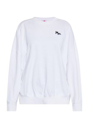 Mymo Sweatshirt Damen weiss