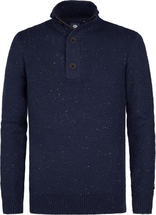Petrol Industries Melierter Pulover Buffalo Blau XXL