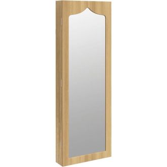 vidaXL Schmuckschrank mit Spiegel Wandmontage 37,5x10x106 cm Vidaxl