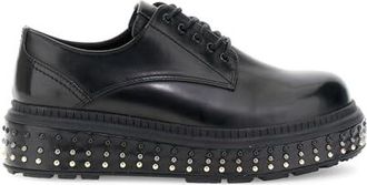 Caf&egrave;noir Derby Effet Cuir Bross&eacute;, pour Femme, Couleur Noir, Taille 39