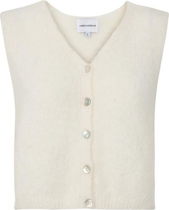 Americandreams Americandreams, Femme, Pulls, Blanc, Taille: 44 FR Telma Vest
