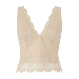 Pinko Pinko, Femme, Tops, Beige, Taille: 38 FR Janessa Top