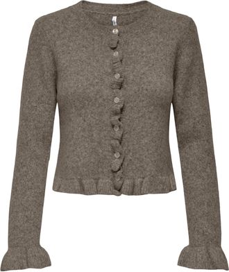 Only Onlrima Life Ls Frill Button Cardig KNT