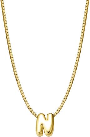 Glanzst&uuml;cke M&uuml;nchen Halskette - Sterling Silber Halskette Buchstabe N - Gr. unisize - in Gold - f&uuml;r Damen