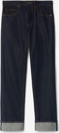 Burberry Gerade geschnittene Umschlagjeans, Size: 28