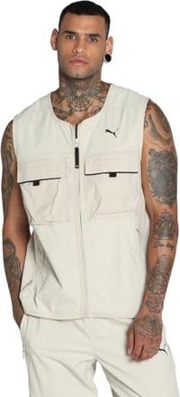 Puma Gilet Cargo sans Manches PUMATECH Homme M, Desert Dust Beige