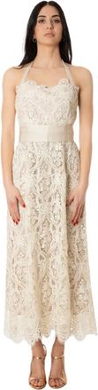 Access Fashion Access Fashion, Femme, Robes, Blanc, Taille: 42 FR Abito in pizzo