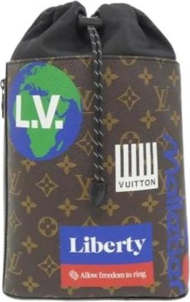 Louis Vuitton unisex, Pre-owned, Brun, Taille: ONE Size Pre-owned Monogram Bucket Bag